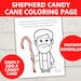 Shepherd Candy Cane Coloring Page, Shepherd Crook, Preschool Christmas ...