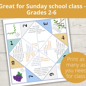 I Am the Vine, I Am the True Vine Sunday School, John 15, Sunday School ...