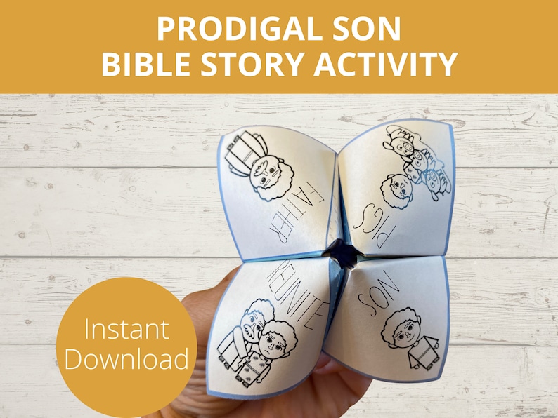 Prodigal Son Bible Crafts, Sunday School Crafts, Parable of Jesus ...