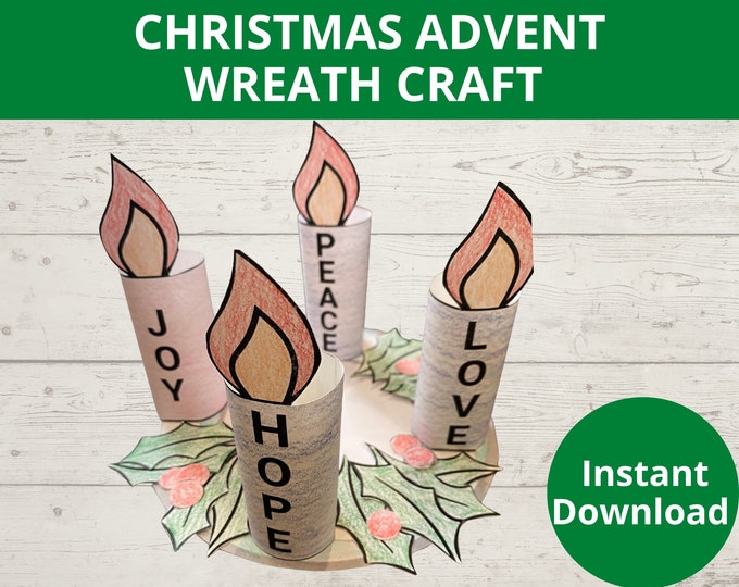 Fabric: Sew an Interactive Advent Wreath Panel - Etsy UK