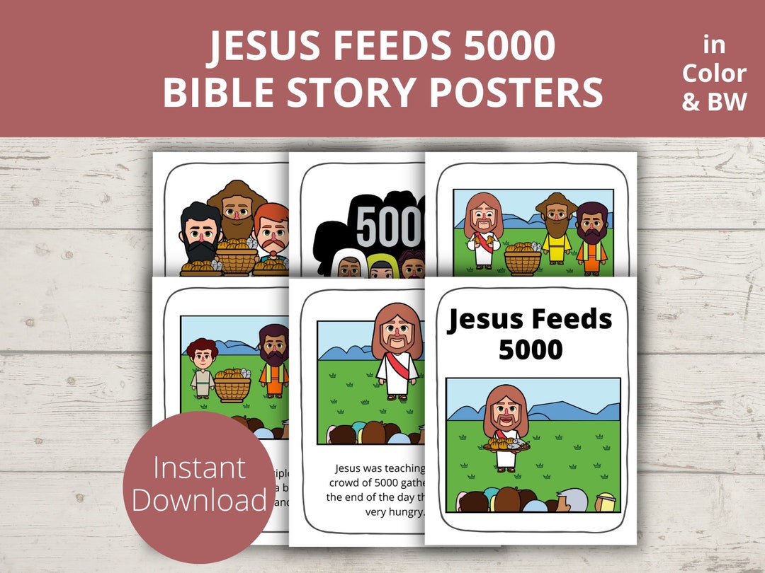 Jesus Feeds 5000, Jesus Feeds the 5000, Bible Story, Loaves and Fish ...