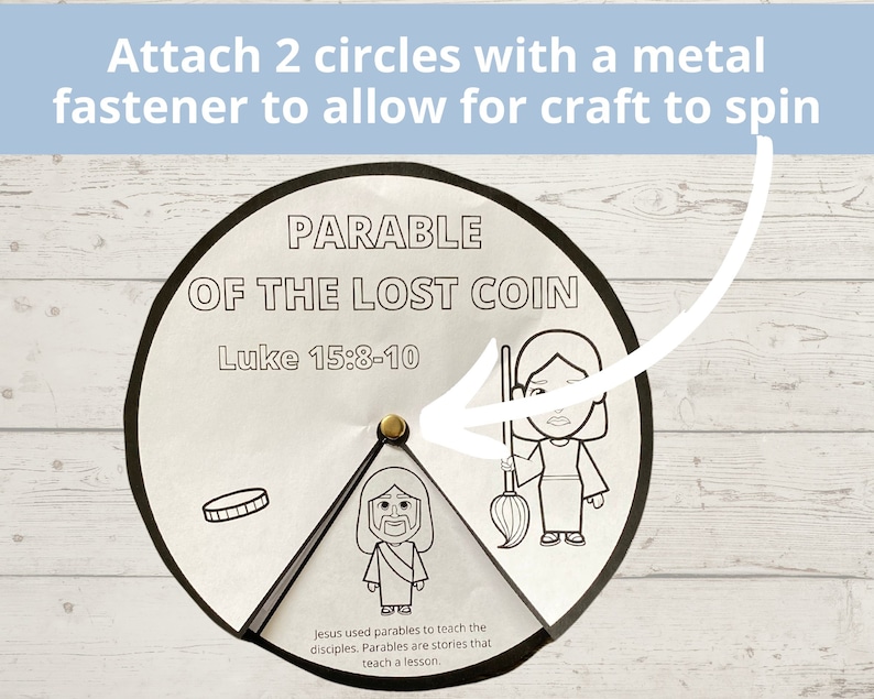 Parable of Lost Coin, Bible Story Printable, Homeschool Bible ...