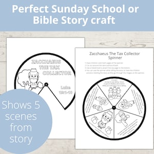 Zacchaeus Bible Craft, Morning Basket, Homeschool Bible, Bible Story ...
