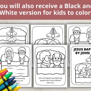 Jesus Baptism, John Baptist Jesus, Bible Story Poster, Jesus Baptized ...