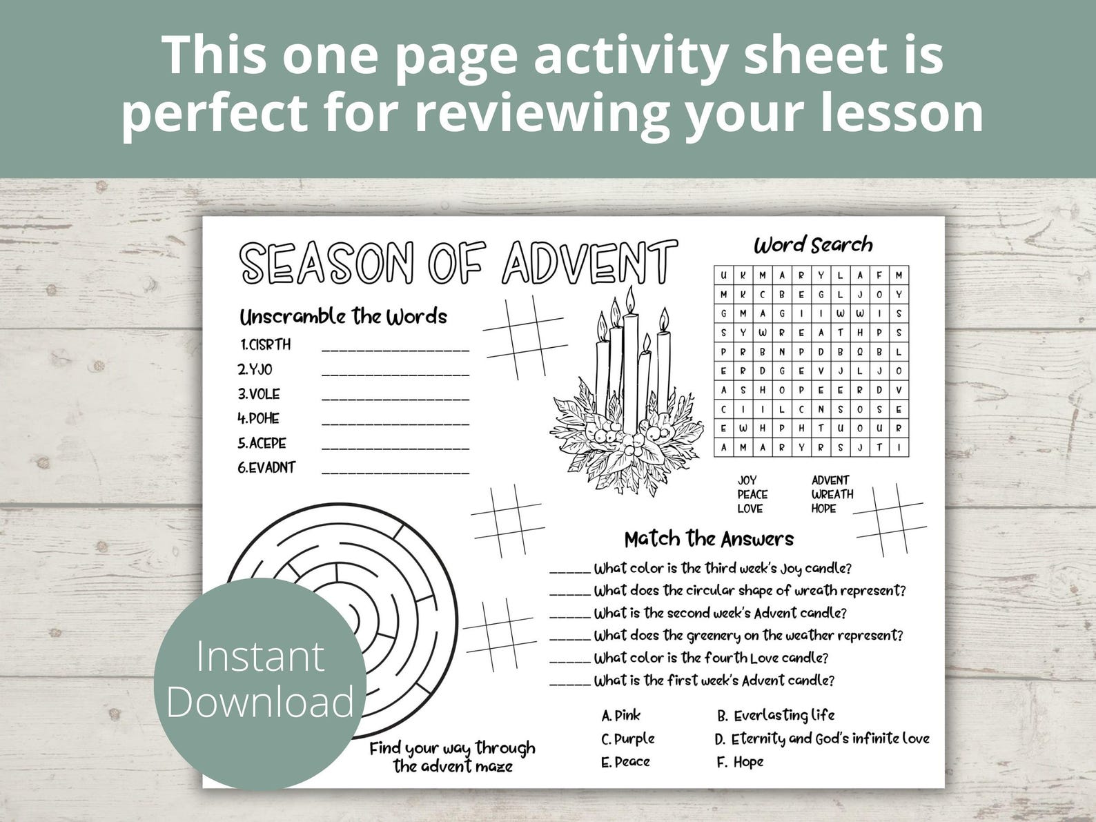 Advent Activity, Advent Christmas, Advent Coloring, Bible Activity ...