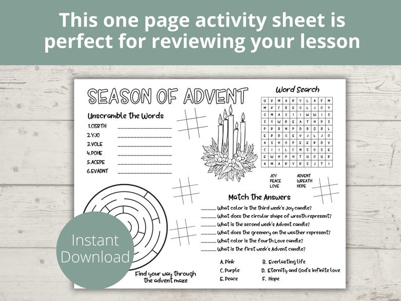 Advent Activity, Advent Christmas, Advent Coloring, Bible Activity ...