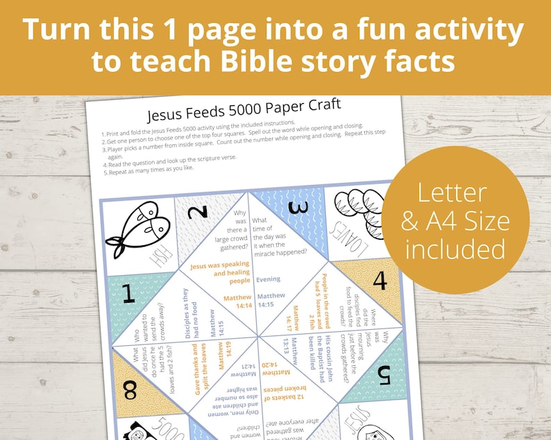 Jesus Feeds 5000 Craft, Sunday School Crafts, Jesus Miracles, Fortune ...