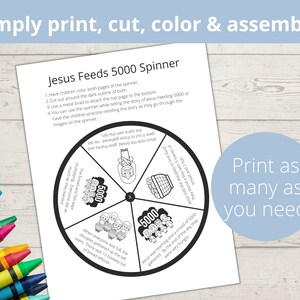 Jesus Feeds 5000 Craft, Loaves and Fishes, Bible Activities for Kids ...