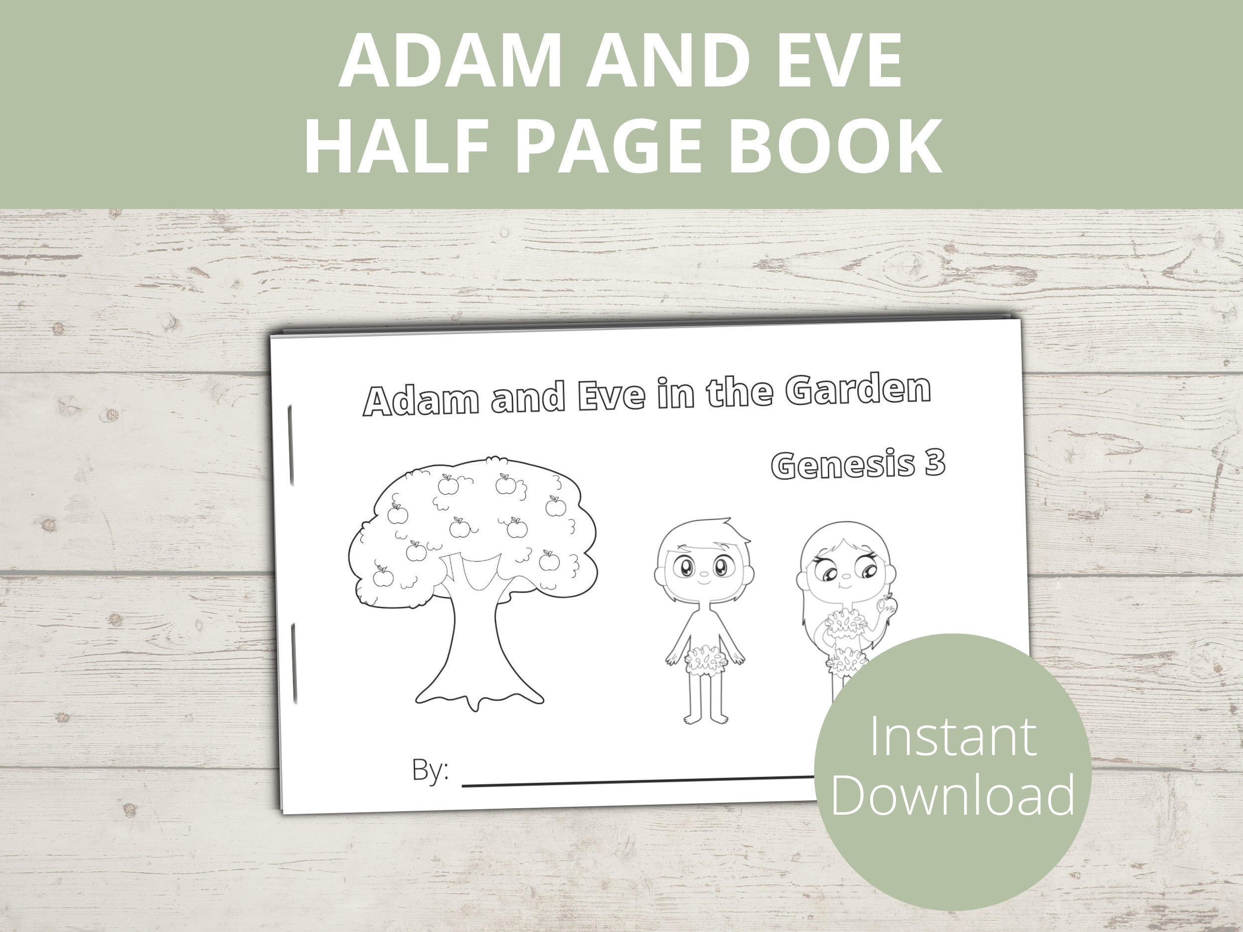 Adam and Eve, Bible Story Craft Preschool, Sunday School Craft, in the ...