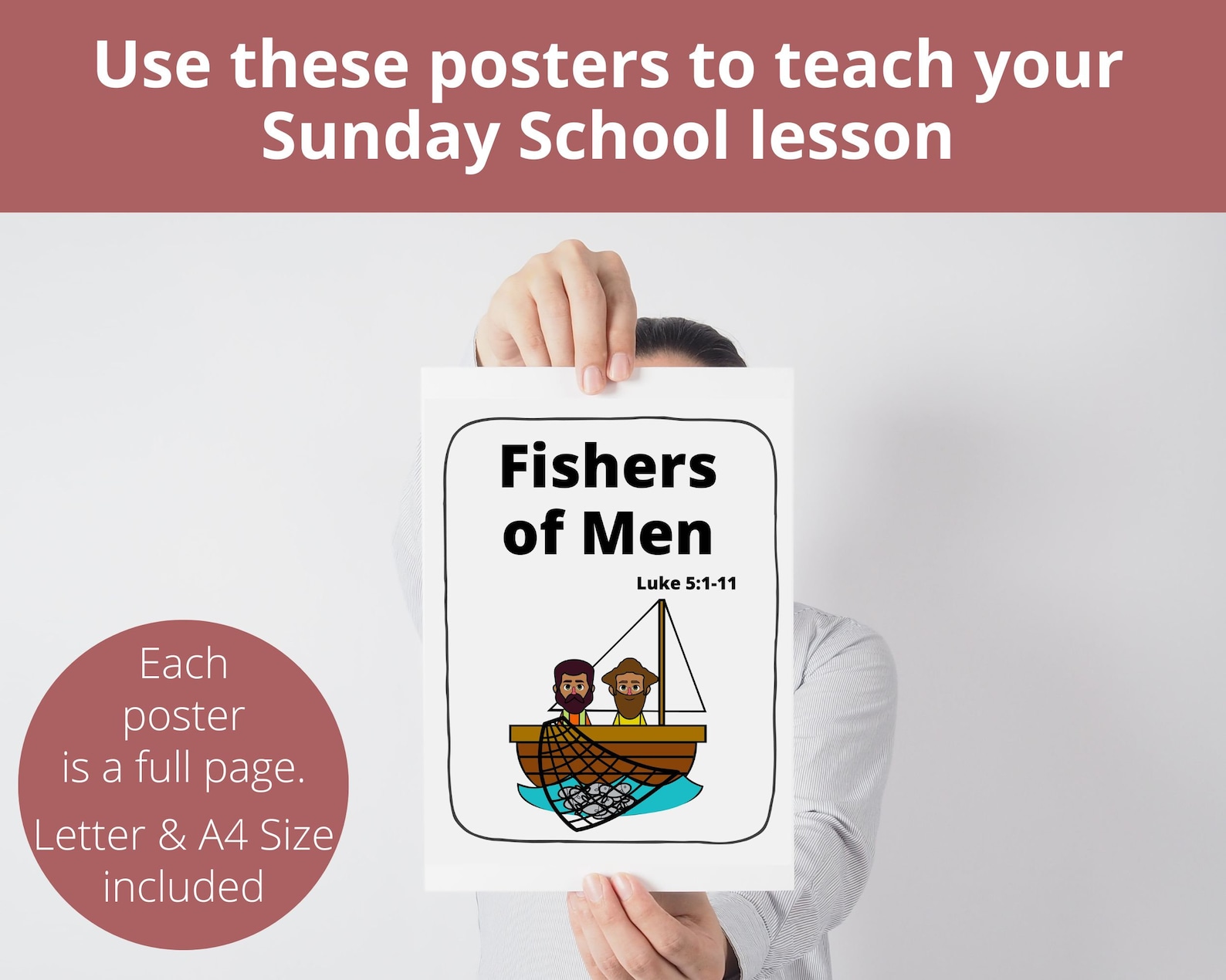 Fishers of Men Activities Kids, Bible Story Poster, I Will Make You ...