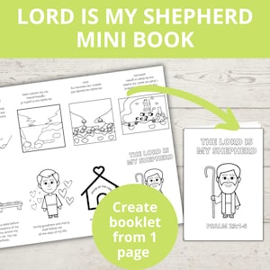 Psalm 23, the Lord is My Shepherd, Sunday School Craft, Bible Story ...