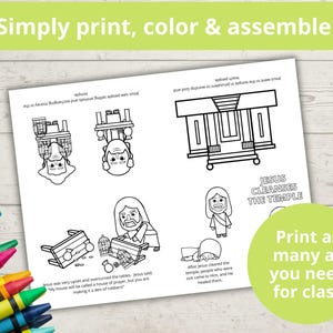 Jesus Cleanses the Temple, Holy Week, Sunday School Craft, Jesus Clears ...