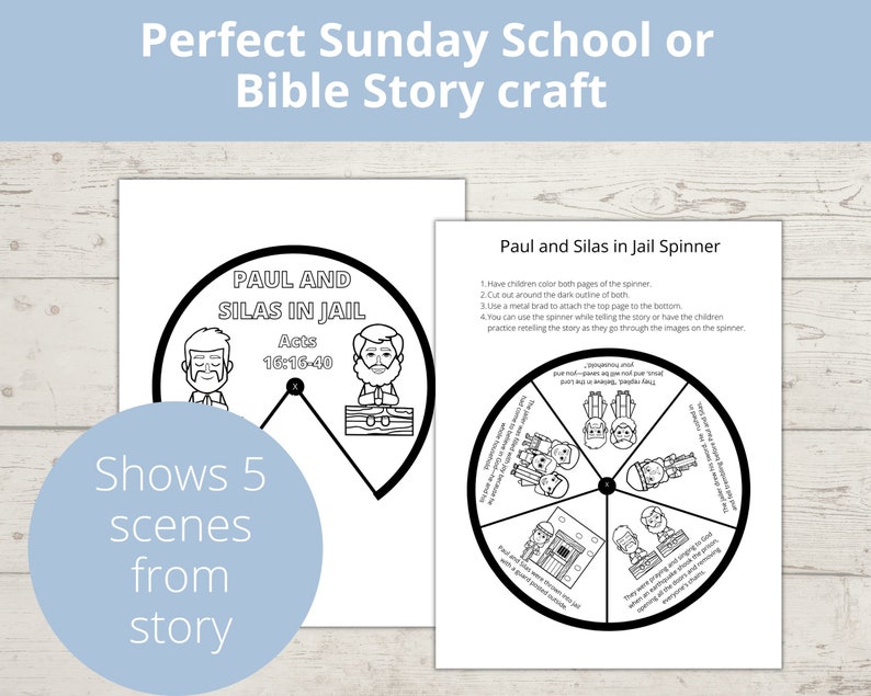 Paul and Silas Craft, Sunday School Activities, Kids Bible Craft, Bible ...