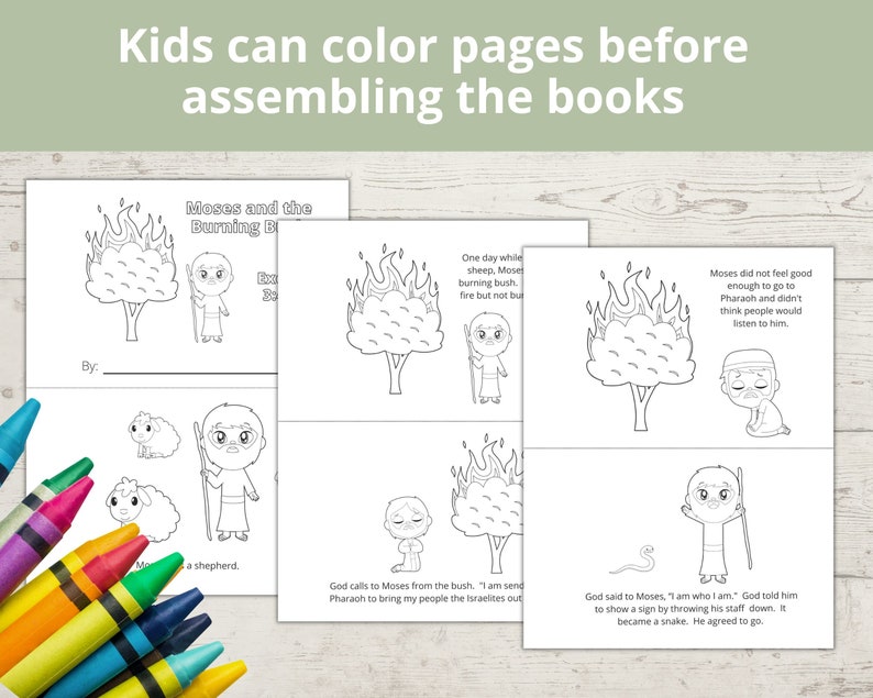 Moses and the Burning Bush, Sunday School Craft, Moses Craft, Bible ...