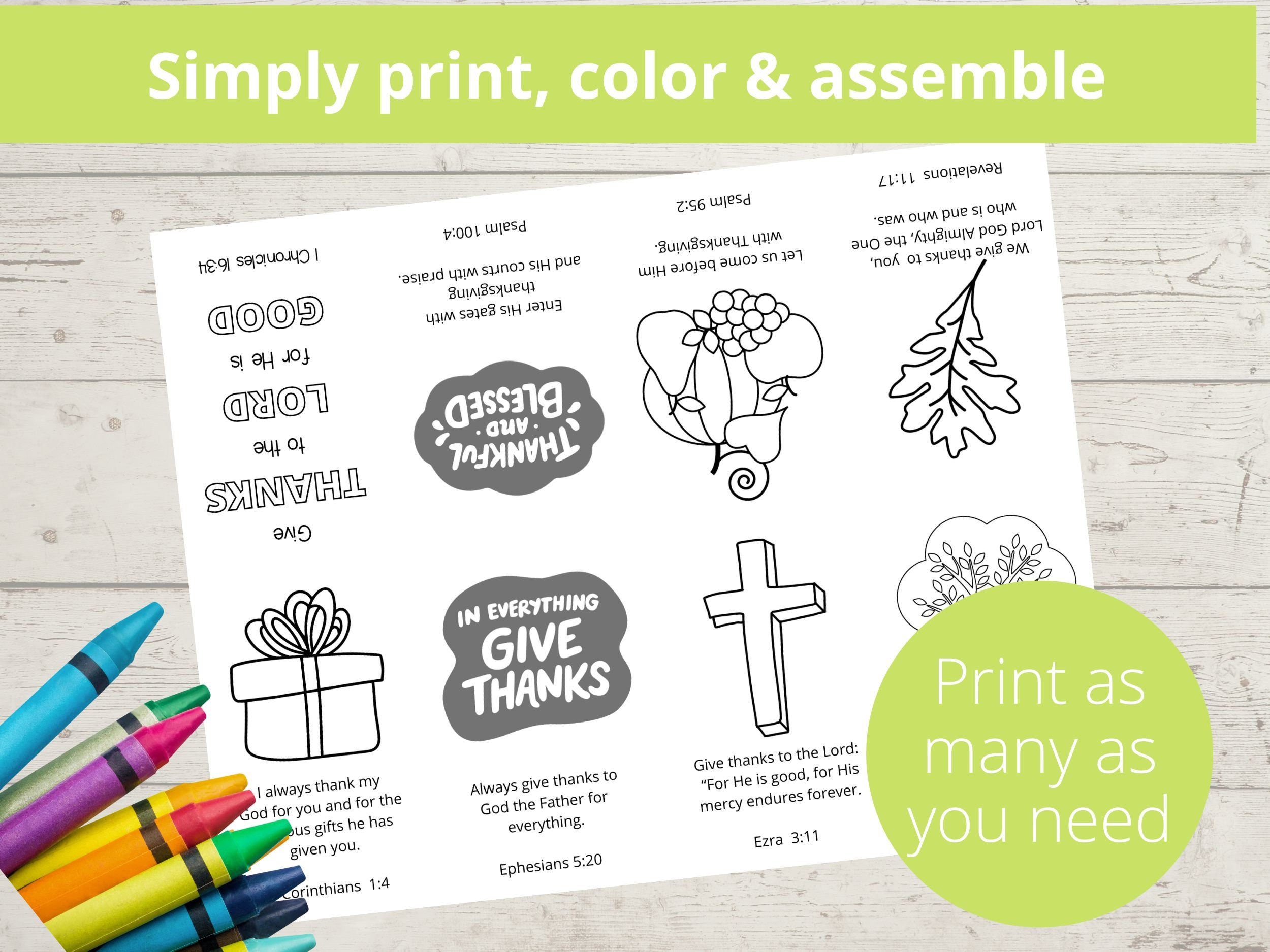 Give Thanks to the Lord, Thanksgiving Coloring Page, Sunday School ...