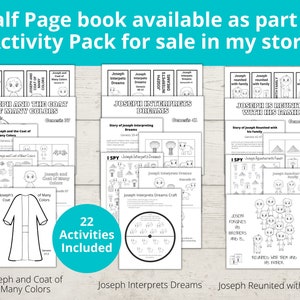 Joseph Coat of Many Colors, Joseph in Egypt, Sunday School Craft ...