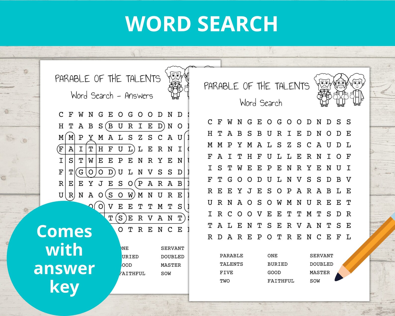 Parable of the Talents, Parables of Jesus, Bible Story Crafts, Sunday ...