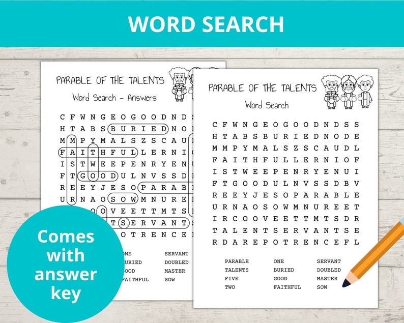 Parable of the Talents, Parables of Jesus, Bible Story Crafts, Sunday ...