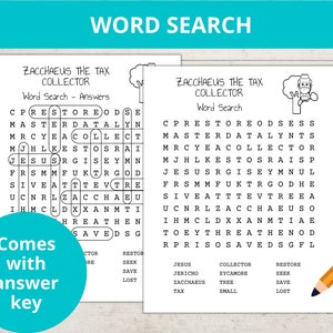 Zacchaeus Printable, Zacchaeus the Tax Collector, Bible Story Crafts ...