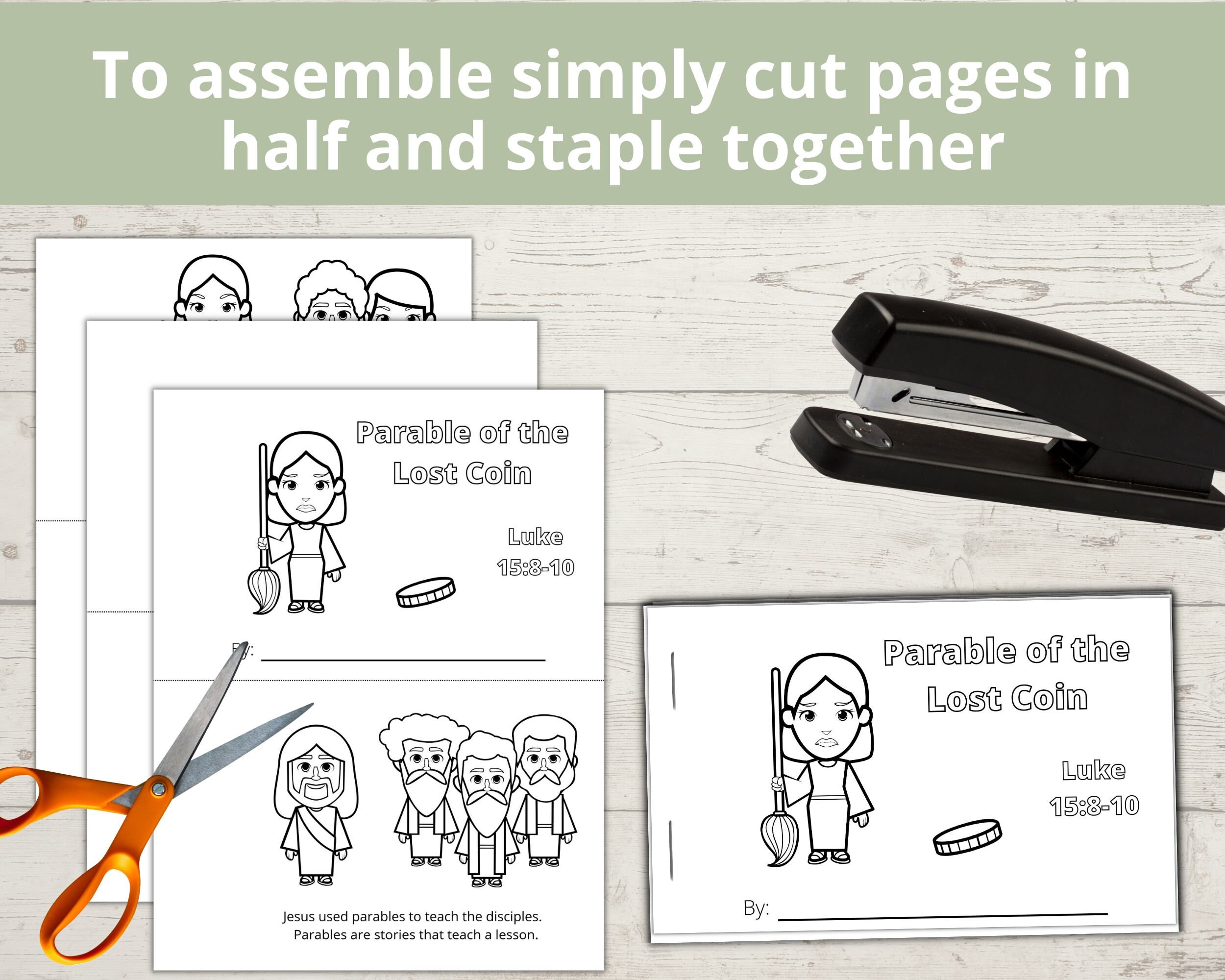 Parable of the Lost Coin, Sunday School Crafts, Jesus Parables, Jesus ...