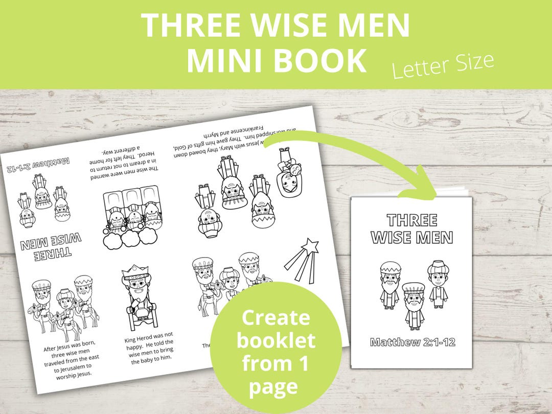 Three Wise Men, Nativity Craft, Christmas Story Book, Bible Story for ...