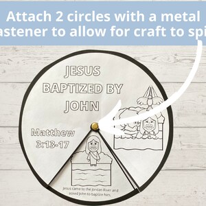 Jesus Baptism, John the Baptist Jesus, Bible Story Printable, Sunday ...