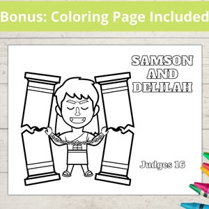 Samson and Delilah, Samson Bible Activities, Preschool Bible ...