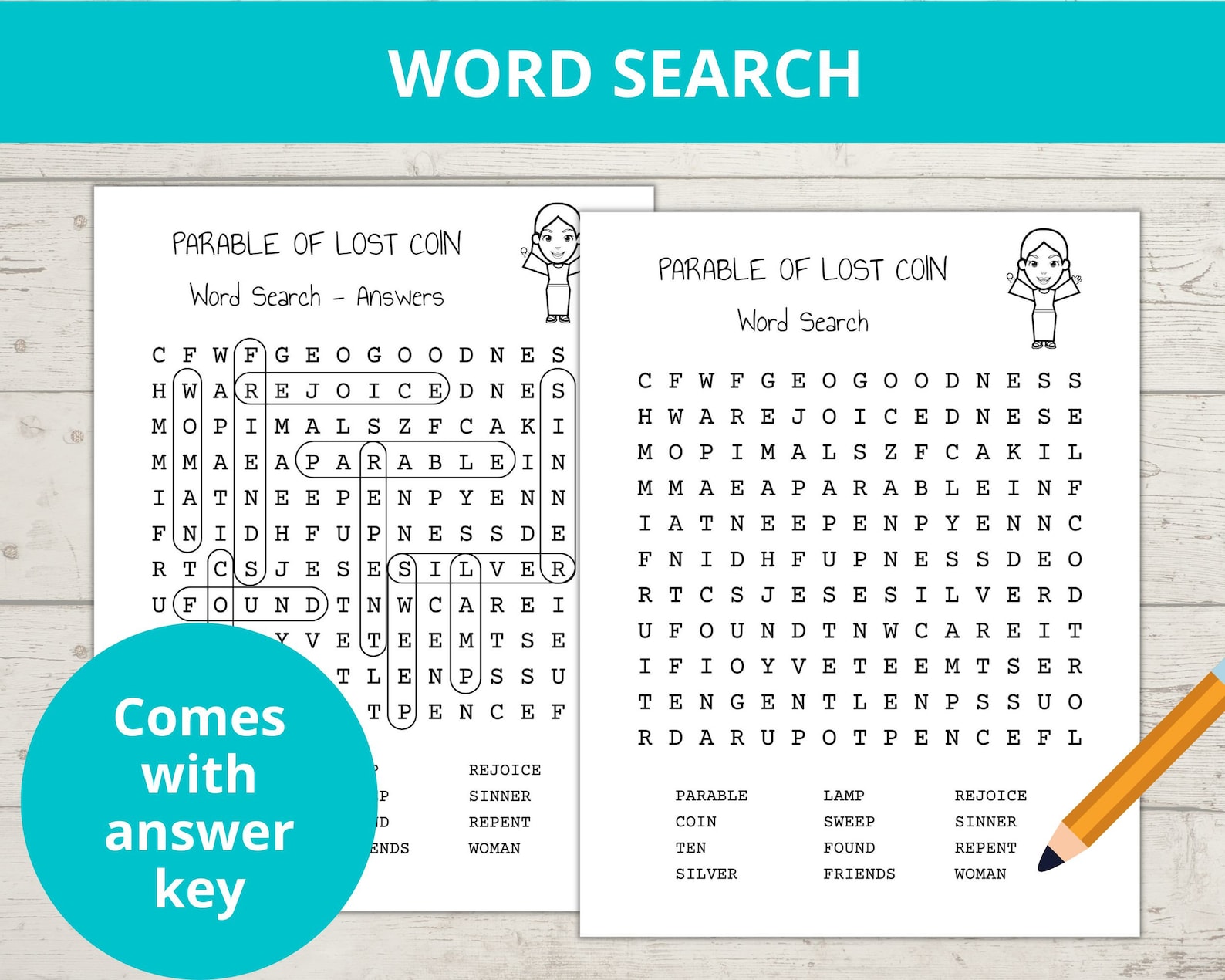 Parable of the Lost Coin, Bible Story Crafts, Parables of Jesus, Sunday ...