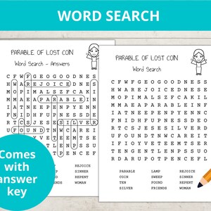 Parable of the Lost Coin, Bible Story Crafts, Parables of Jesus, Sunday ...