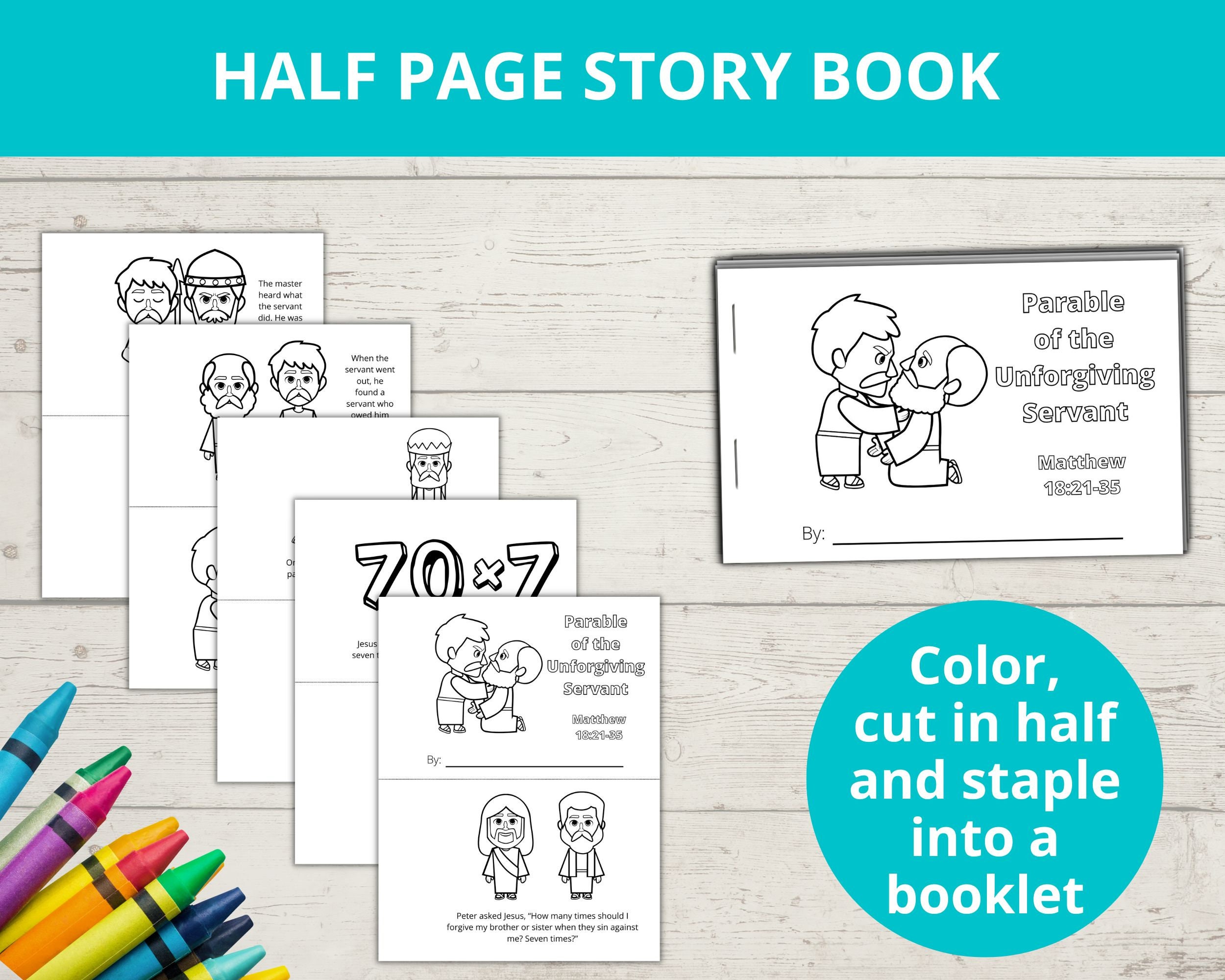 Parable of Unforgiving Servant, Bible Story Crafts, Parables of Jesus ...