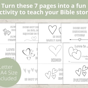 Love is Patient Love is Kind, 1 Corinthians 13, Homeschool Bible, Mini ...