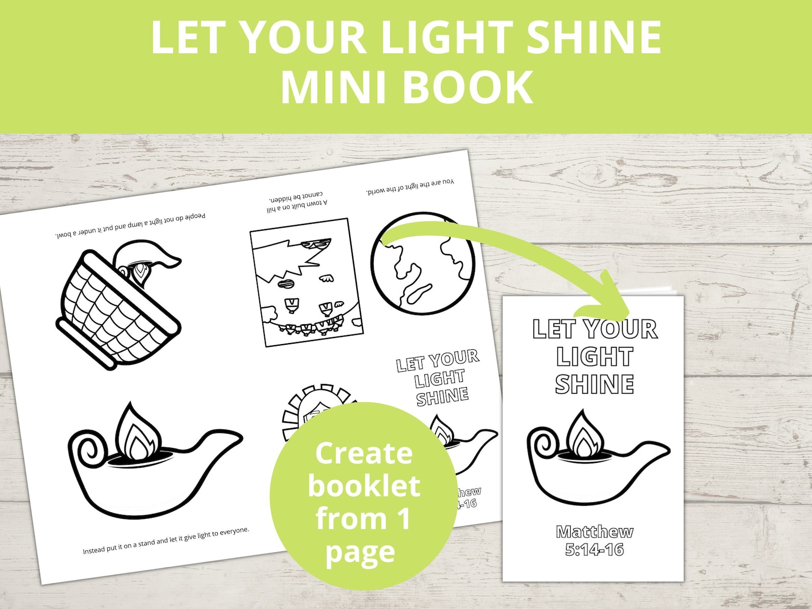 Let Your Light Shine, Preschool Bible Coloring Pages, City on a Hill ...