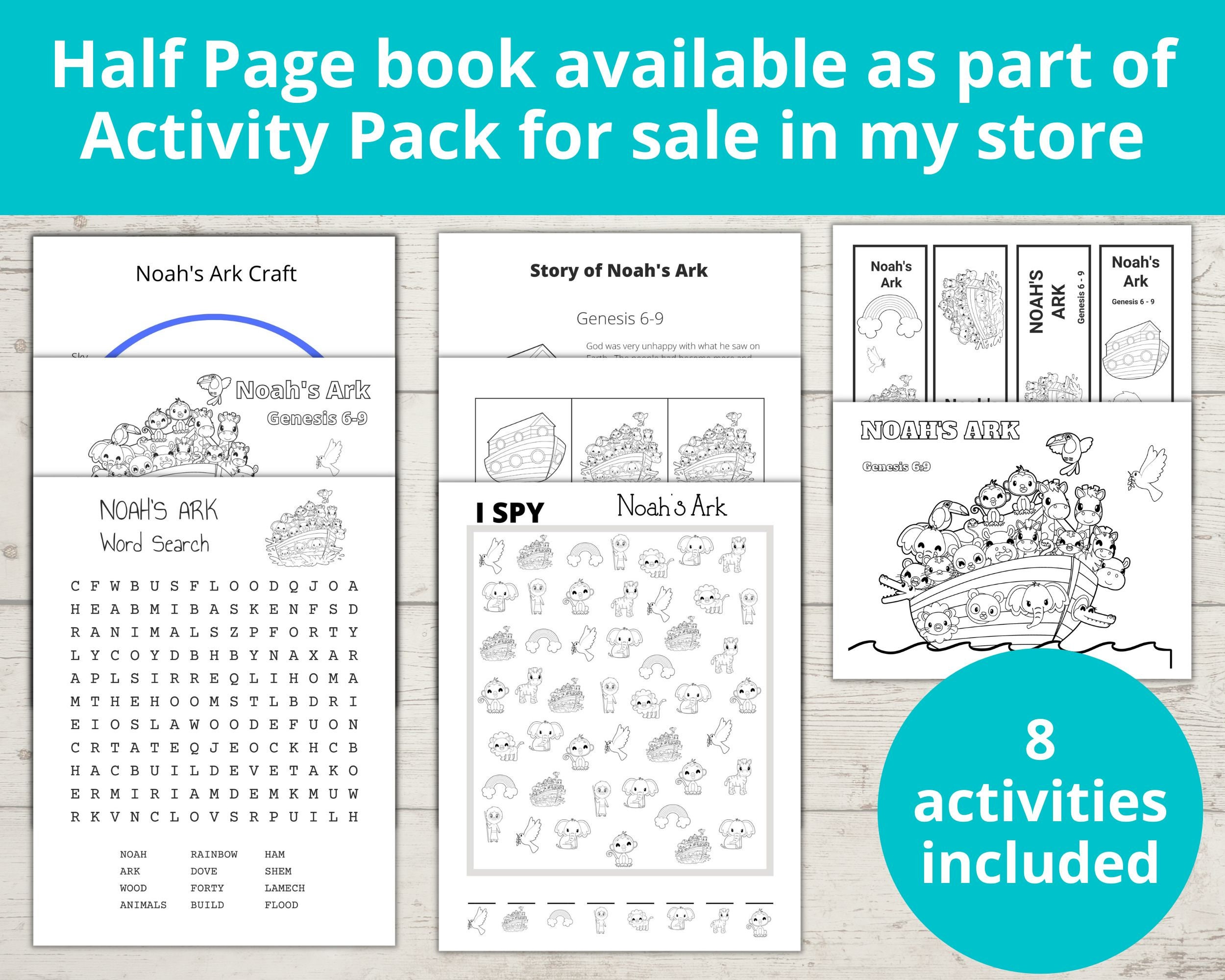 Noahs Ark Craft, Noahs Ark Coloring Pages, Sunday School Craft, Bible ...