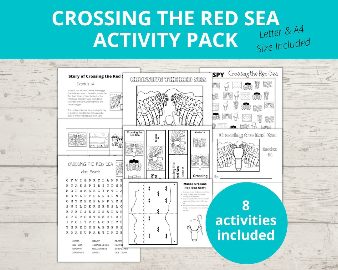 Crossing the Red Sea, Parting the Red Sea, Moses Red Sea Craft, Moses ...