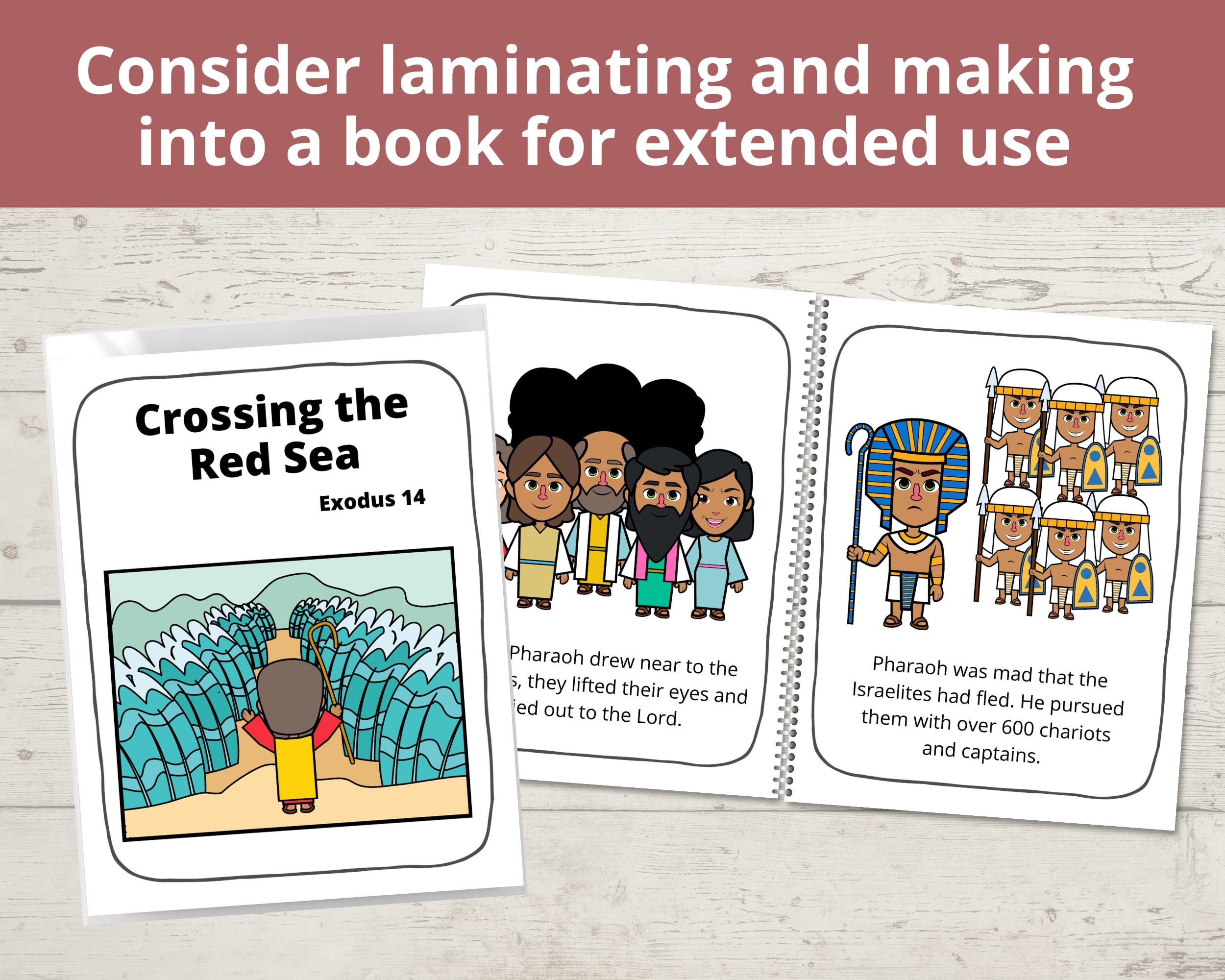 Moses Parting the Red Sea, Crossing the Red Sea, Morning Basket, Church ...