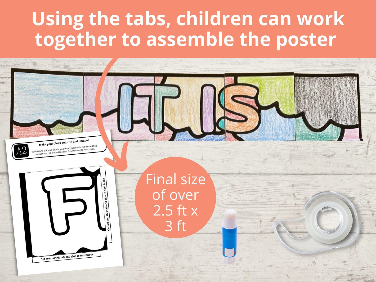 It is Finished, Easter Coloring Pages, Bible Collaborative Posters ...