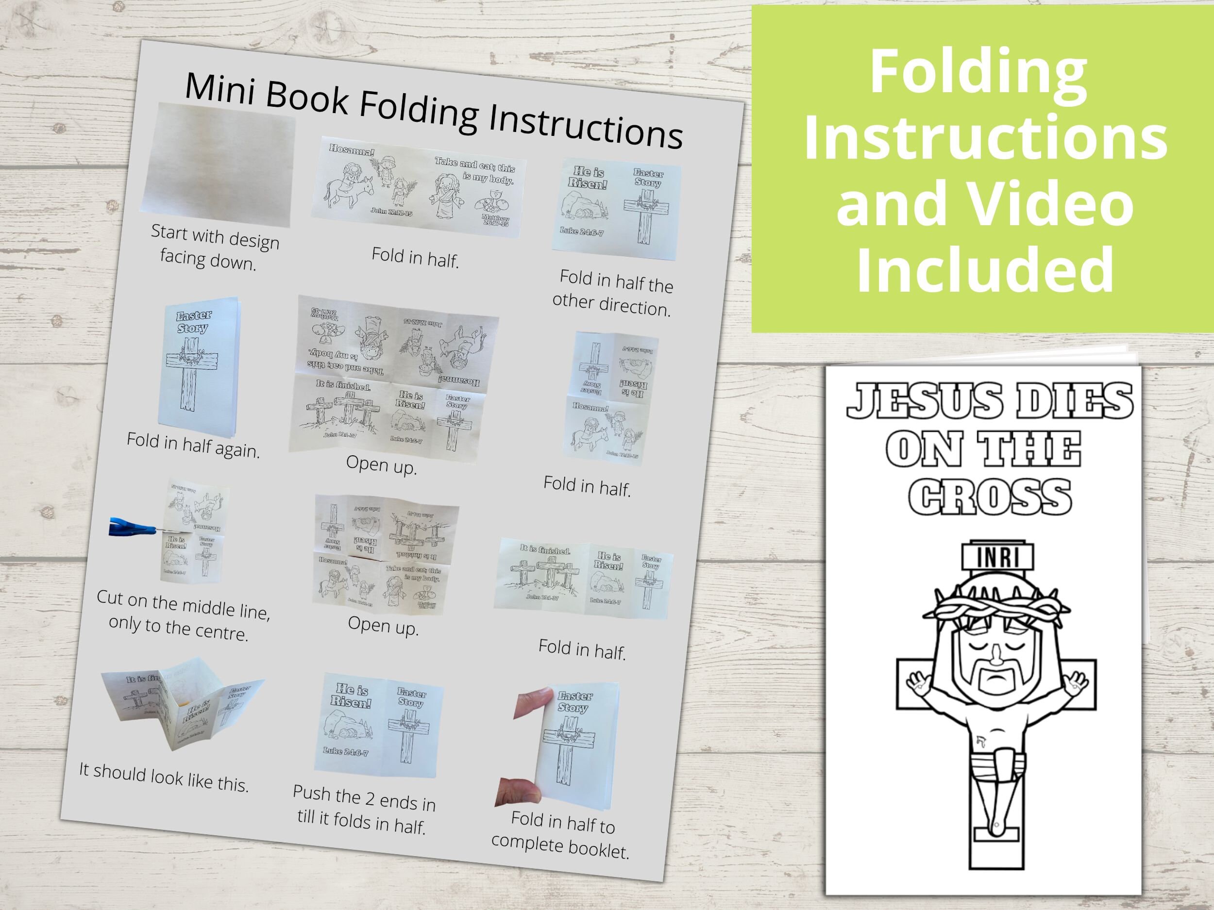 Jesus Dies on Cross, Holy Week Craft, Sunday School Activity, Bible ...