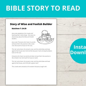 Wise and Foolish Builder, Parables of Jesus, House on the Rock, I Spy ...