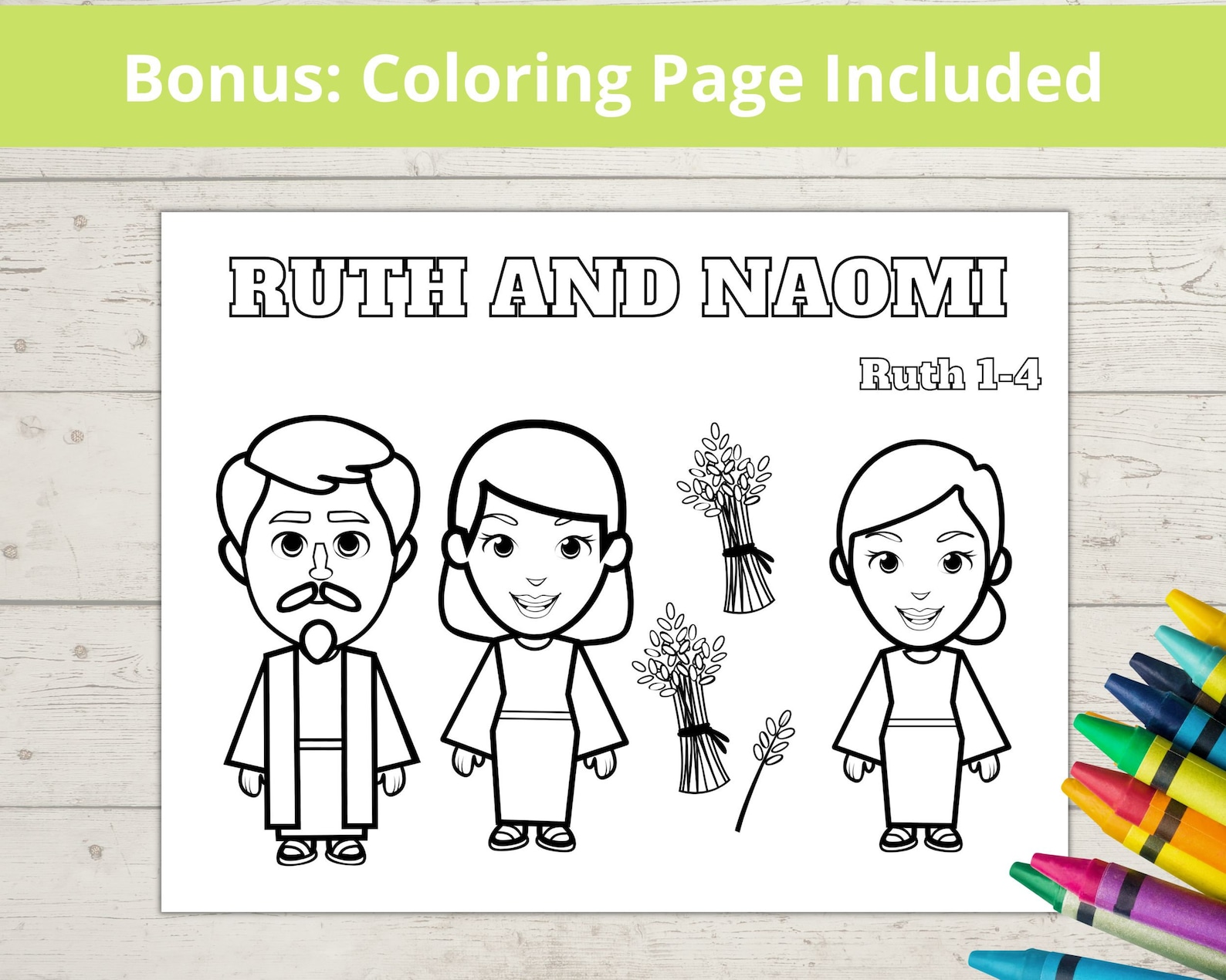 Ruth and Boaz, Ruth and Naomi Bible, Preschool Bible, Homeschool Bible ...