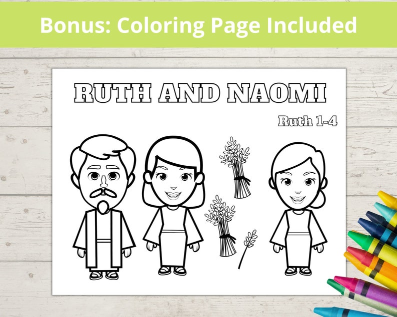 Ruth and Boaz, Ruth and Naomi Bible, Preschool Bible, Homeschool Bible ...