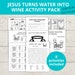 Jesus Turns Water Into Wine, Sunday School Craft, Jesus Miracle ...