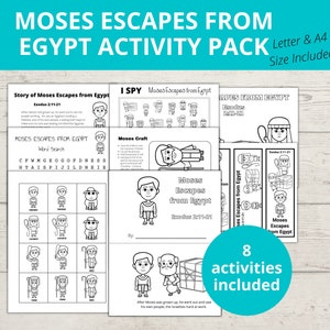 Moses Escapes From Egypt, Moses Shepherd, Moses Staff, Bible Story ...