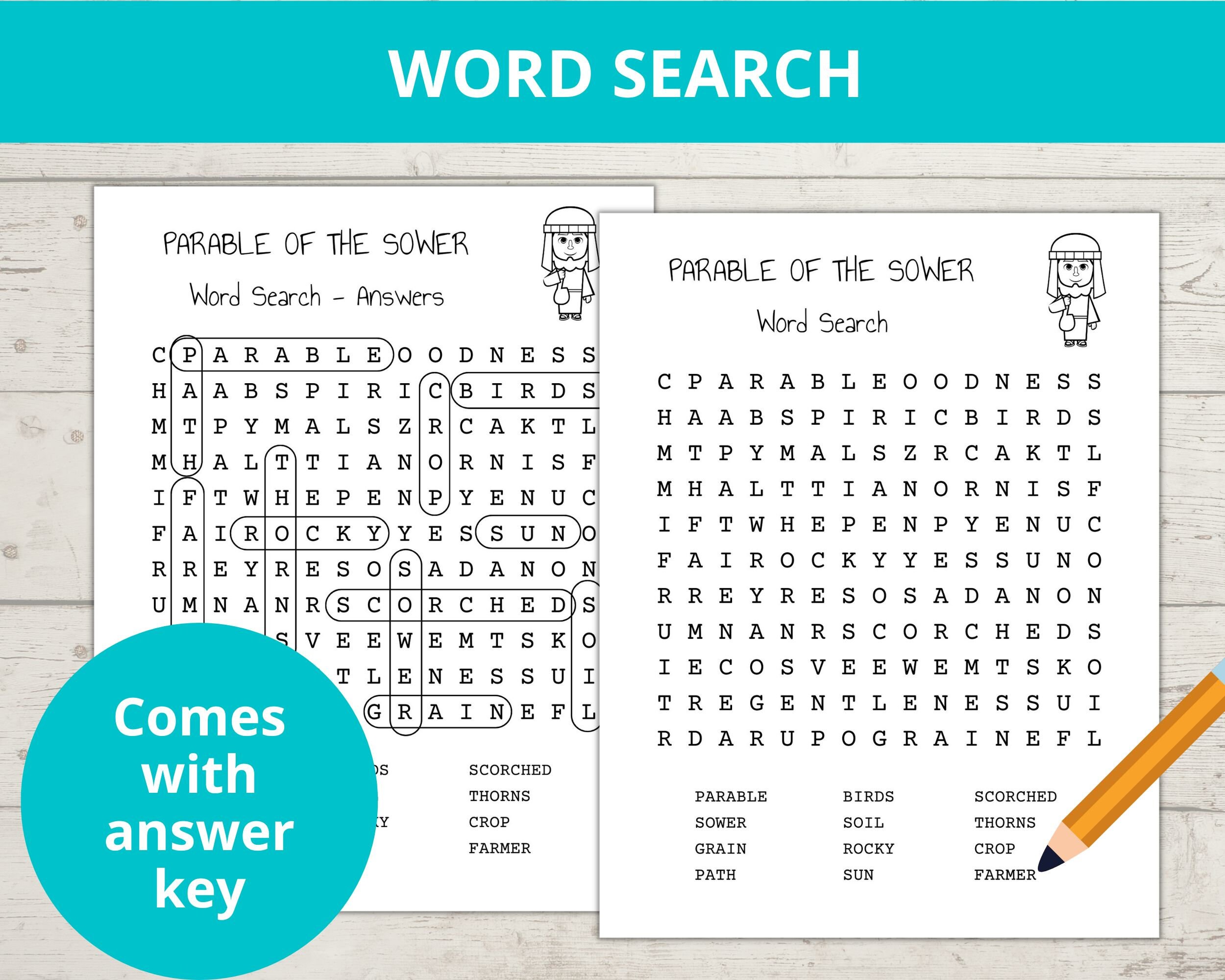 Parable of the Sower, Parables of Jesus, Bible Story Crafts, Sunday ...