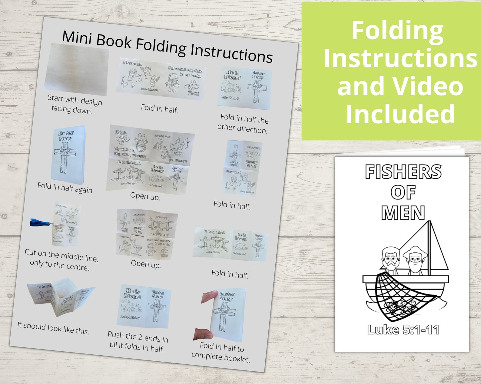 Fishers of Men Sunday School Craft, Miracle of Jesus, Jesus Calls His ...