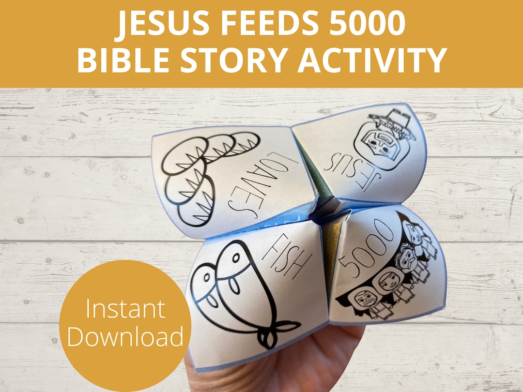 Jesus Feeds 5000 Craft, Sunday School Crafts, Jesus Miracles, Fortune ...