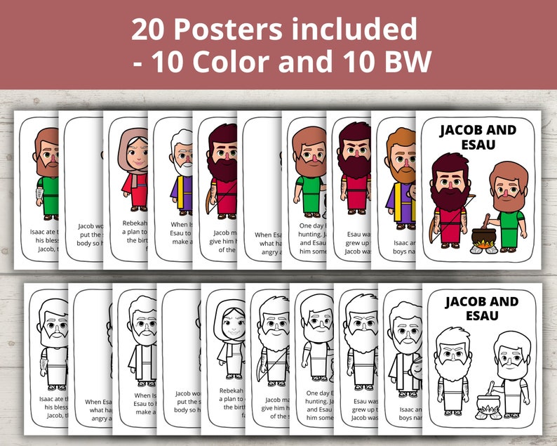 Jacob and Esau, Bible Crafts for Kids, Church Bulletin Board, Sunday ...