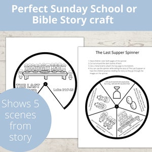 Last Supper Craft, Holy Week Craft, Sunday School Activity, Easter ...