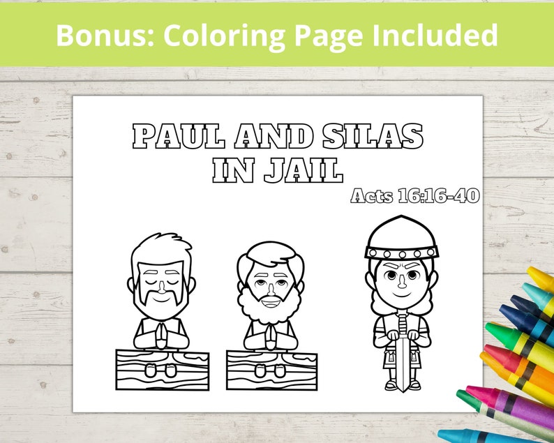 Paul and Silas, Preschool Bible, Paul Bible, Homeschool Bible ...