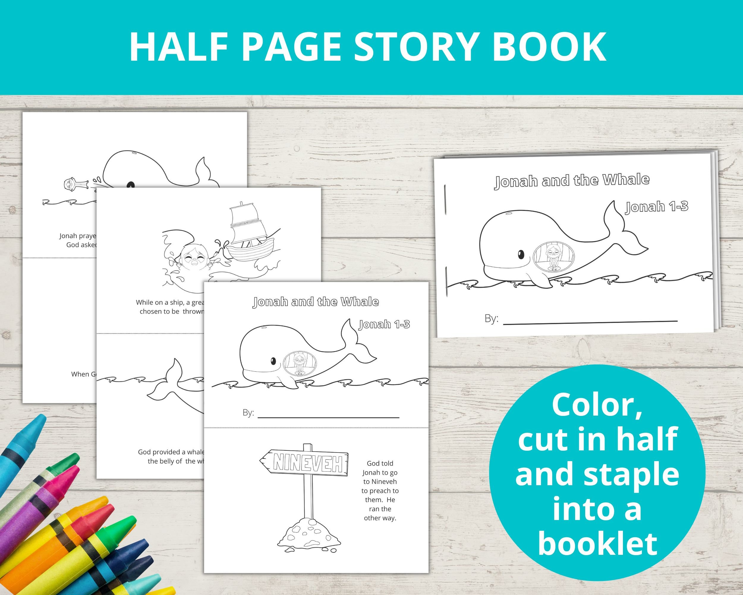 Jonah and the Whale, Bible Story Activities, Sunday School Crafts ...