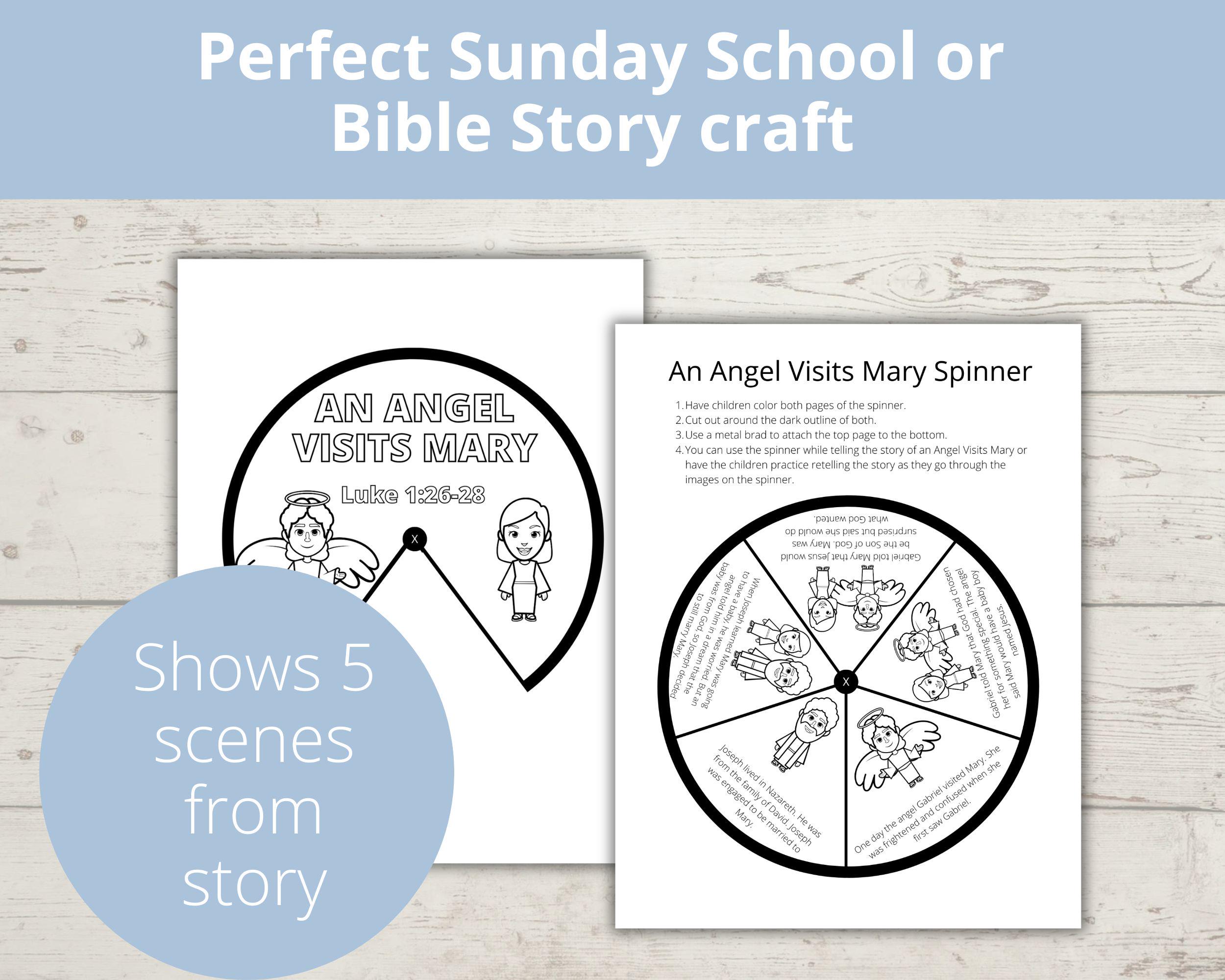 Angel Gabriel Visits Mary, Mary Visited by Angel, Mary and Joseph ...